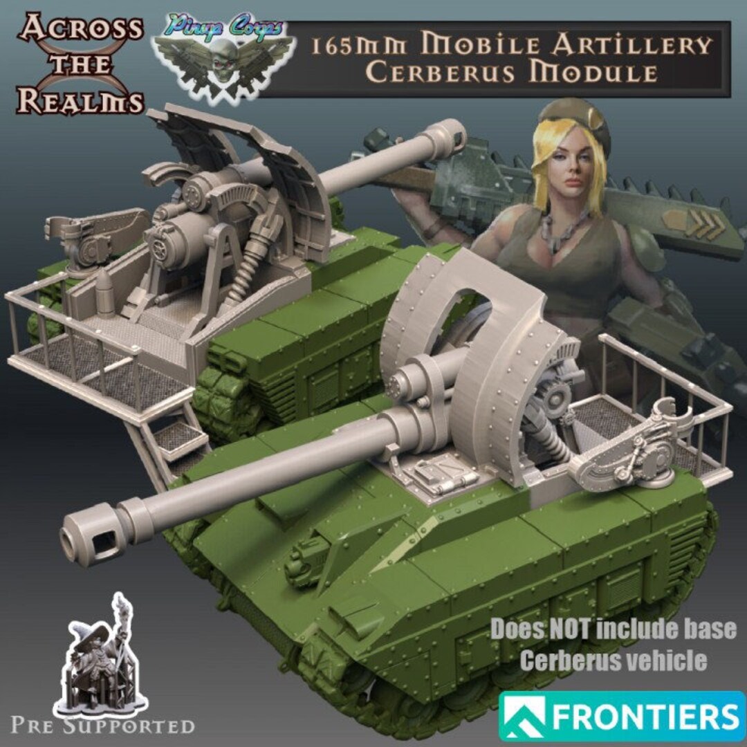 165mm Mobile Artillery Cerberus Module - Pinup Corps - Etsy