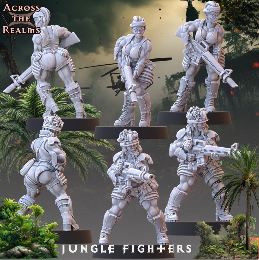 Jungle Fighters Rifle Squad Pinup Corps - Etsy
