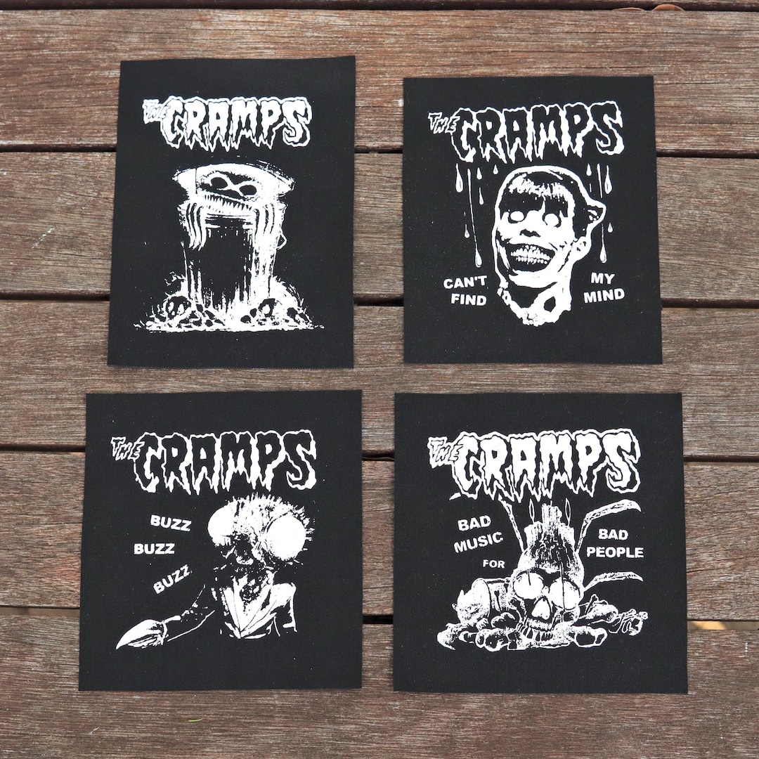 The Cramps Patches - Human Fly, Bad Music for Bad People, Garbageman - Etsy