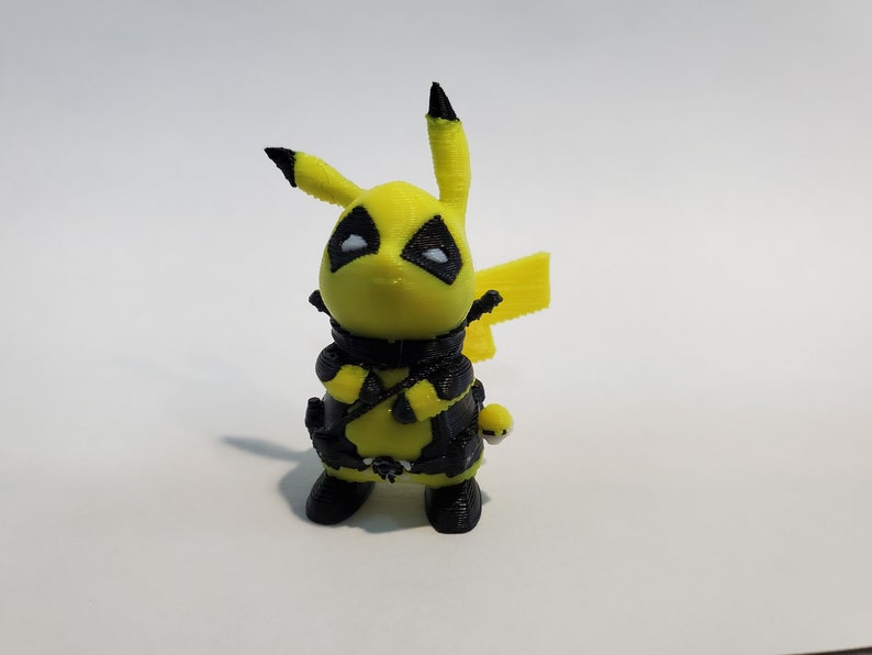 3D Printed Pikapool/pikachu/deadpool - Etsy