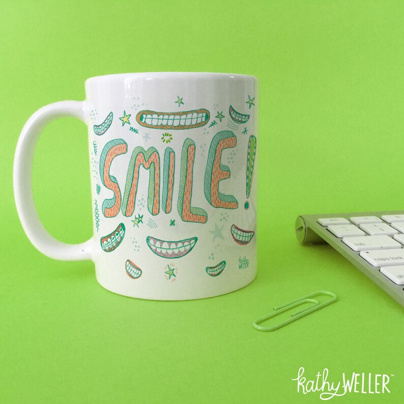SMILE Teeth Tooth Mug Dentist Gift Dental Assistant Dental - Etsy