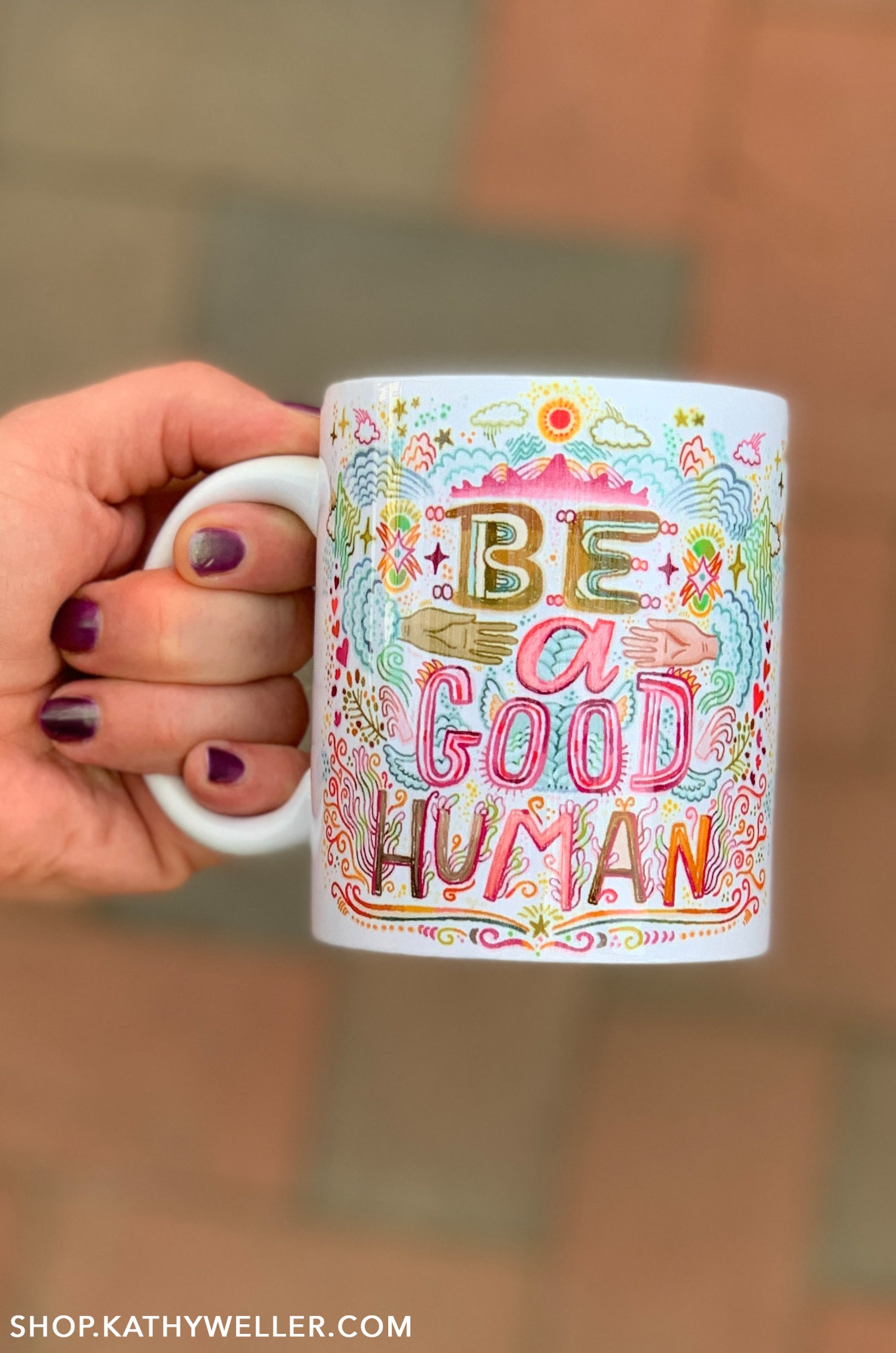 Be A Good Human Positivity Mug Be A Nice Human Be A Kind - Etsy