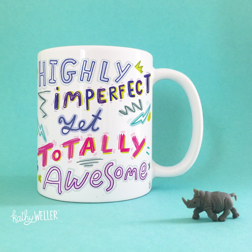 Motivation Awesome Mug Funny Mug Totally Awesome Not | Etsy