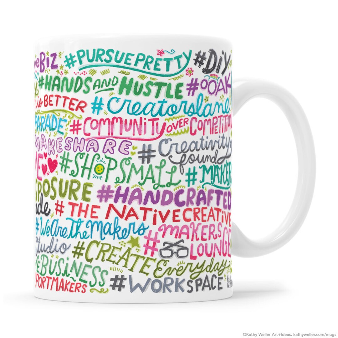 Artist Mug, Hashtag Mug, BFF Mug, Inspirational Mug With Sayings ...