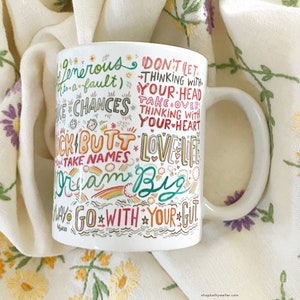 Inspirational Saying Mug Motivational Mug Positive Messages Mug ...