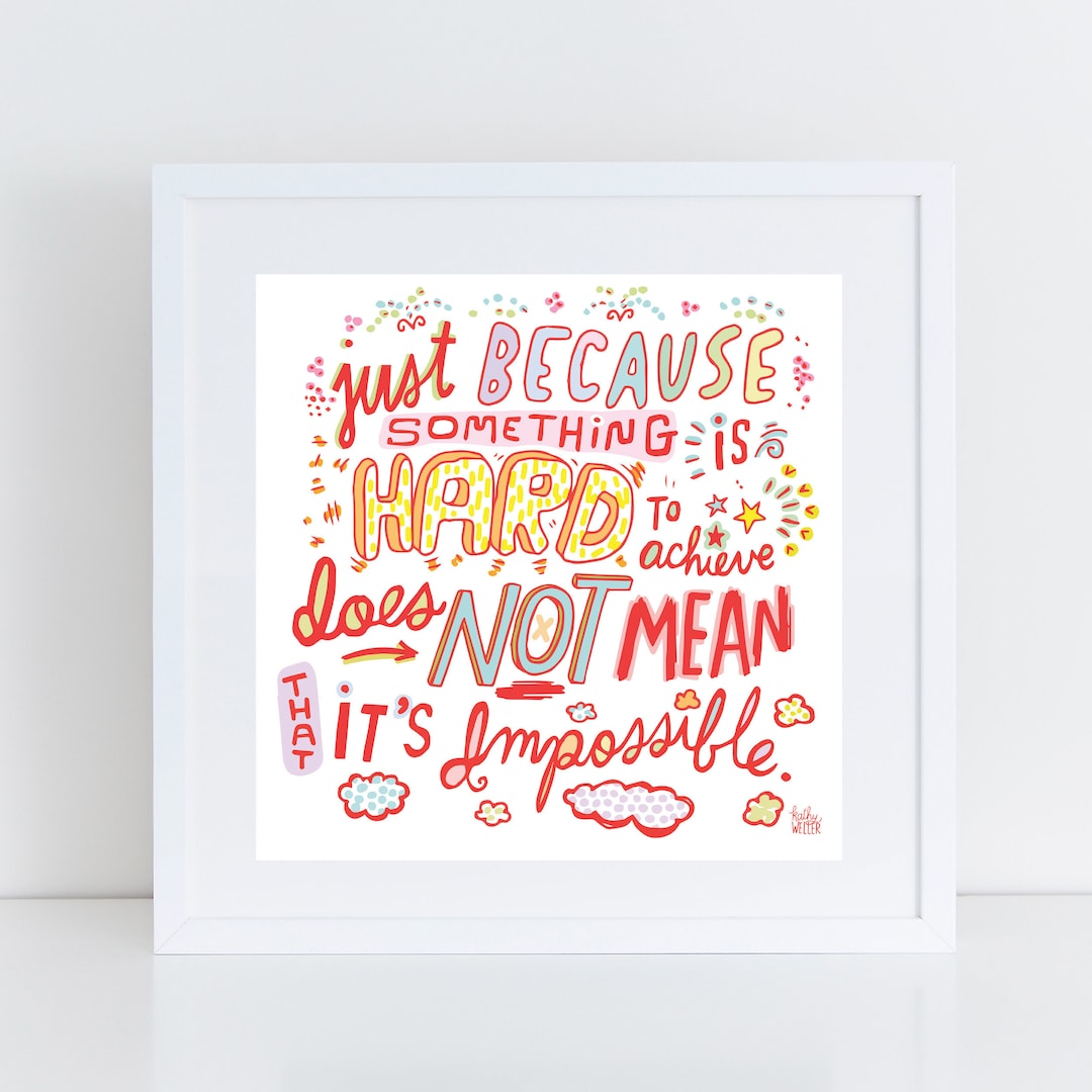 Inspirational Quote Art Print: Pop Art Motivational Poster - Etsy