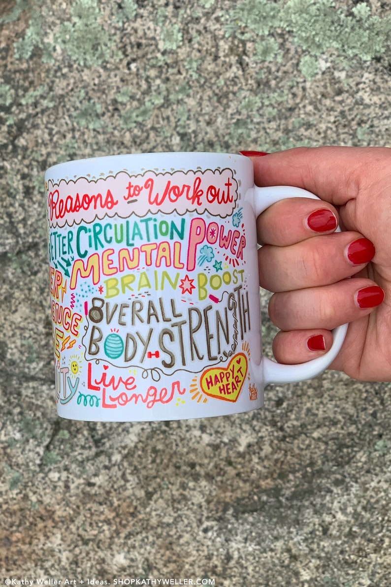 Exercise Mug Crossfit Gift Kettlebell Weightlifting Gift - Etsy