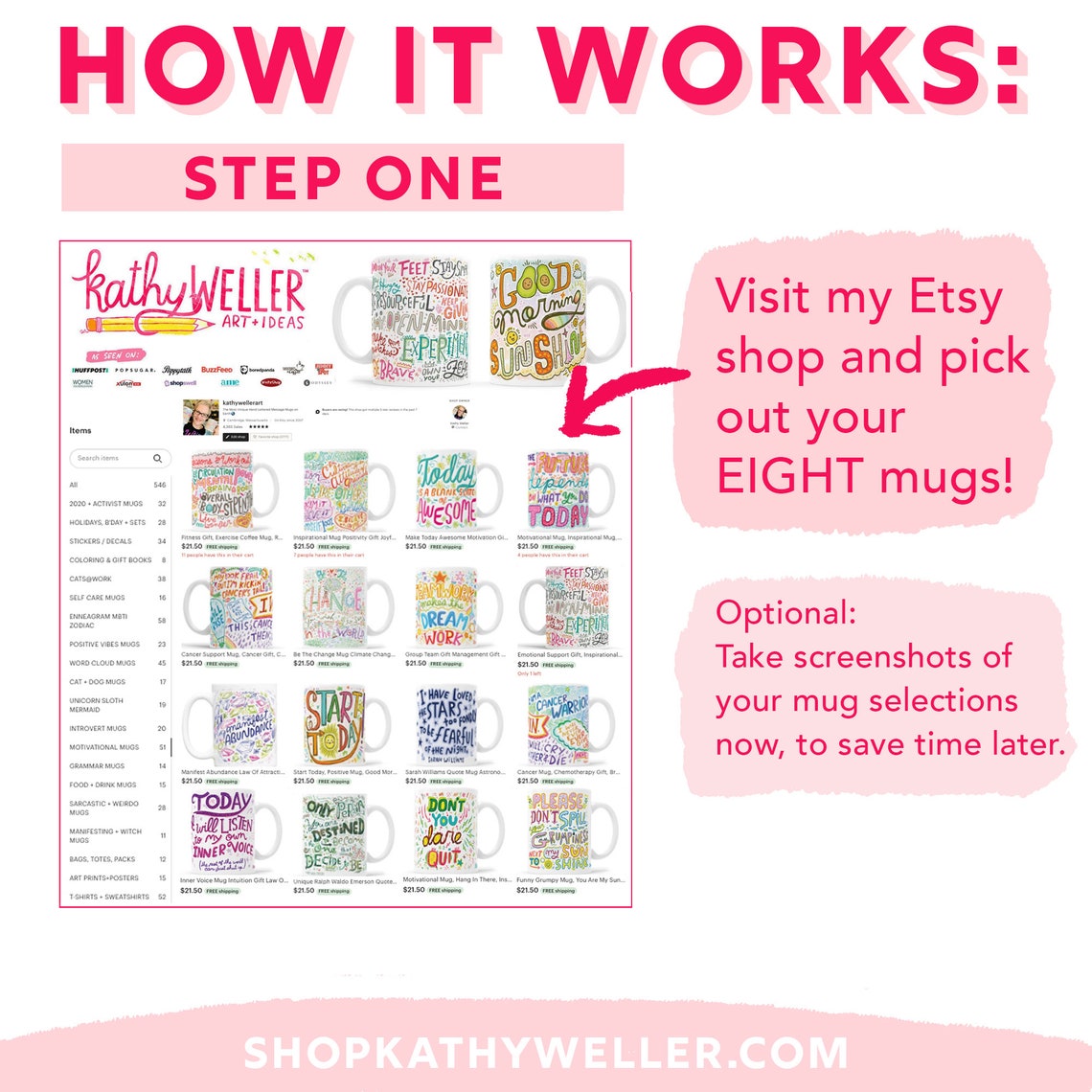 8 MUG BUNDLE Pick Mugs Choose Your Mugs Pick Any Eight - Etsy