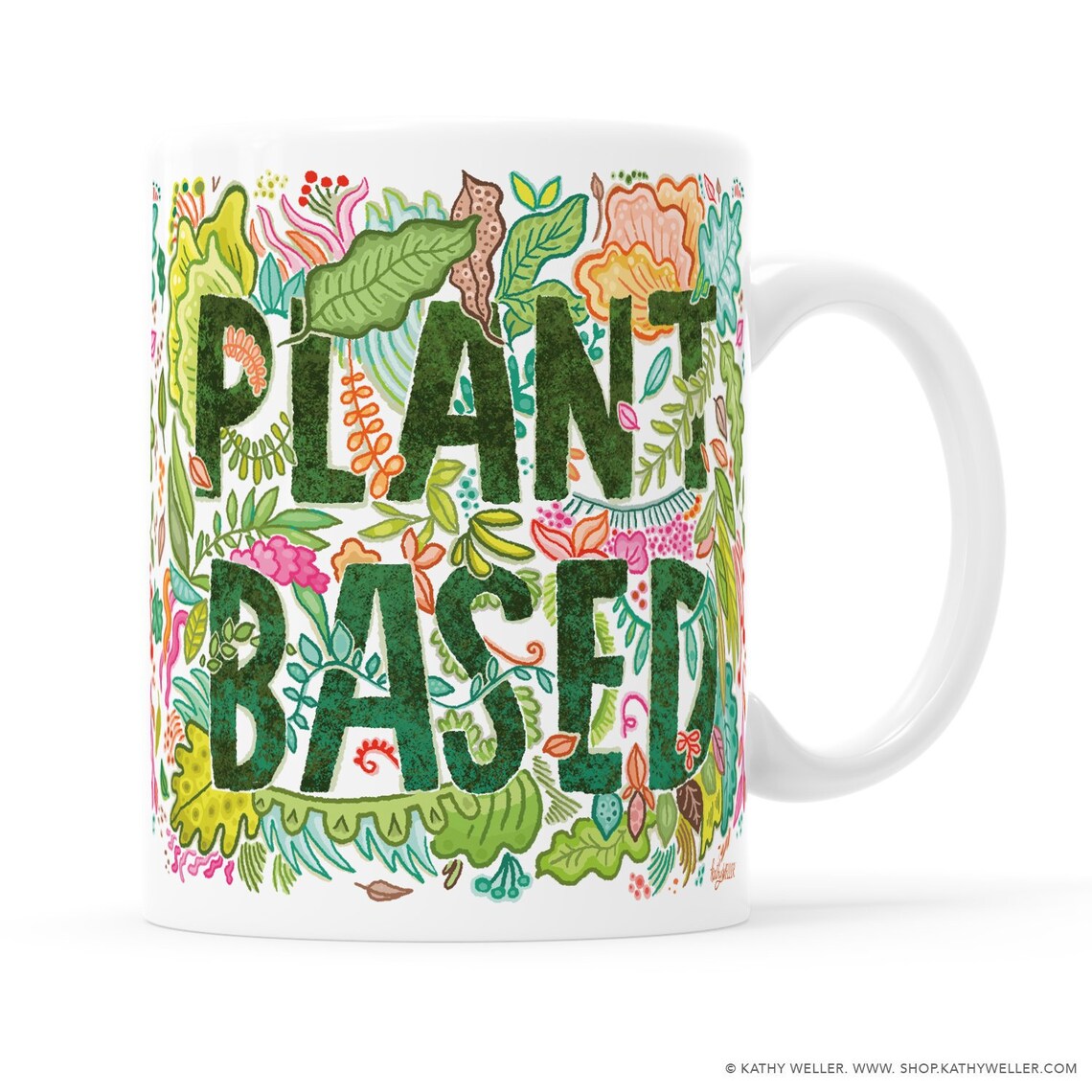 Plant Based Mug, I'm A Vegan Mug, Plant Lady Mug, Gardener Mug, Powered ...