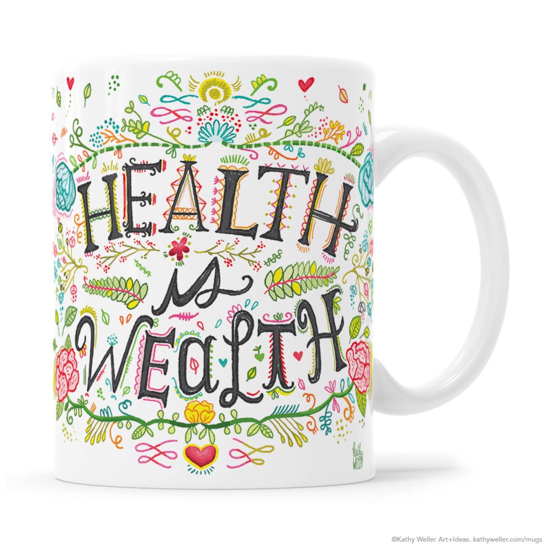 Health Mug Motivational Mug Gym Mug Yoga Mug Weight Loss Gift Smoothie ...