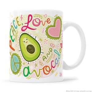 Avocado Mug Avocado Gift Vegan Gift Vegan Mug Vegetarian Gift ...