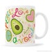 Avocado Mug Avocado Gift Vegan Gift Vegan Mug Vegetarian Gift ...