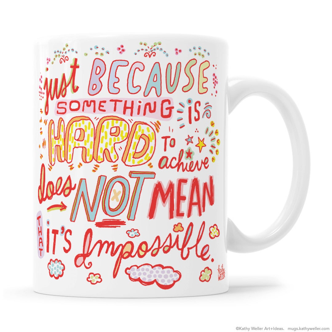Motivational Mug Inspirational Mug Message Mug Self Care Gift ...