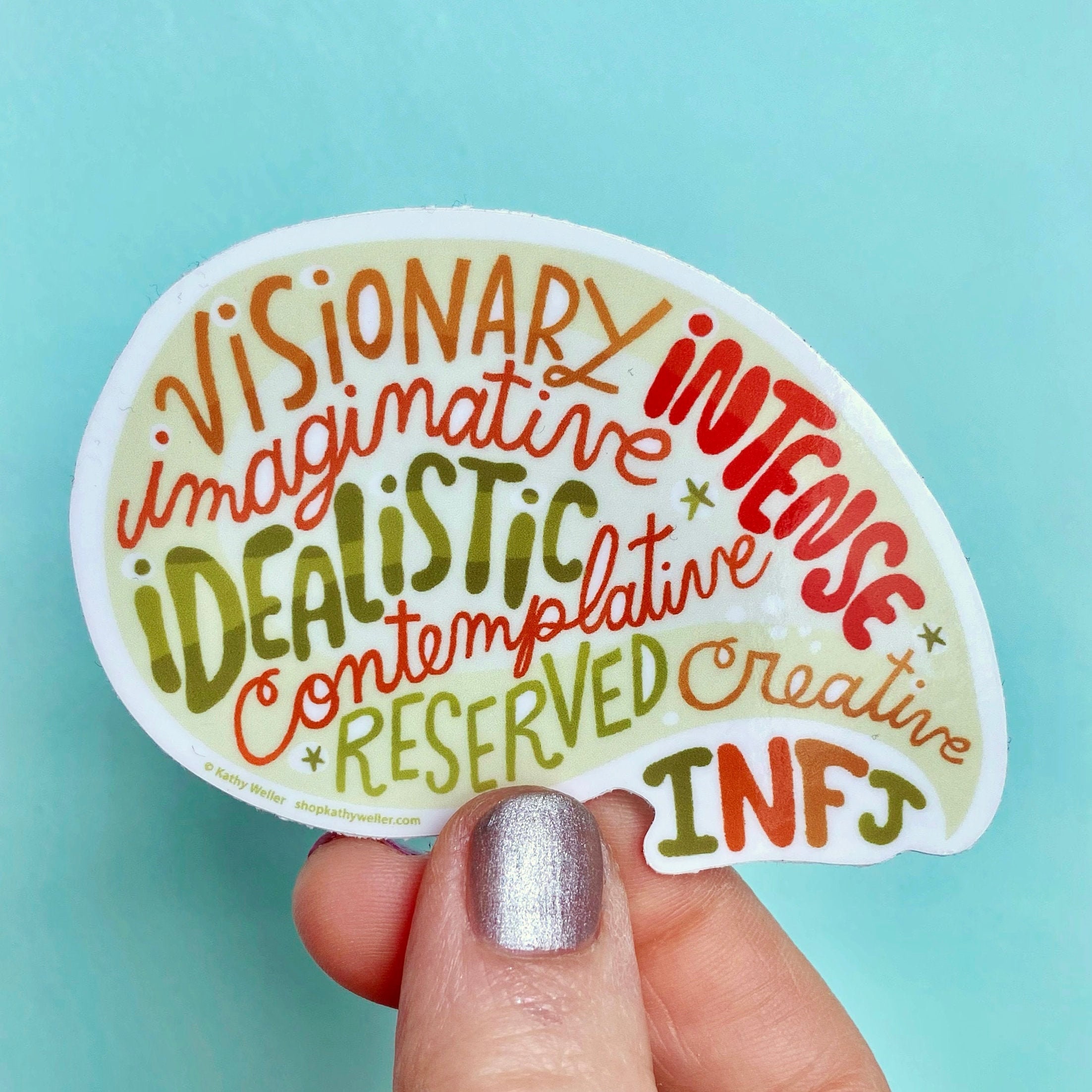INFJ sticker Introvert sticker Myers Briggs sticker Introvert | Etsy