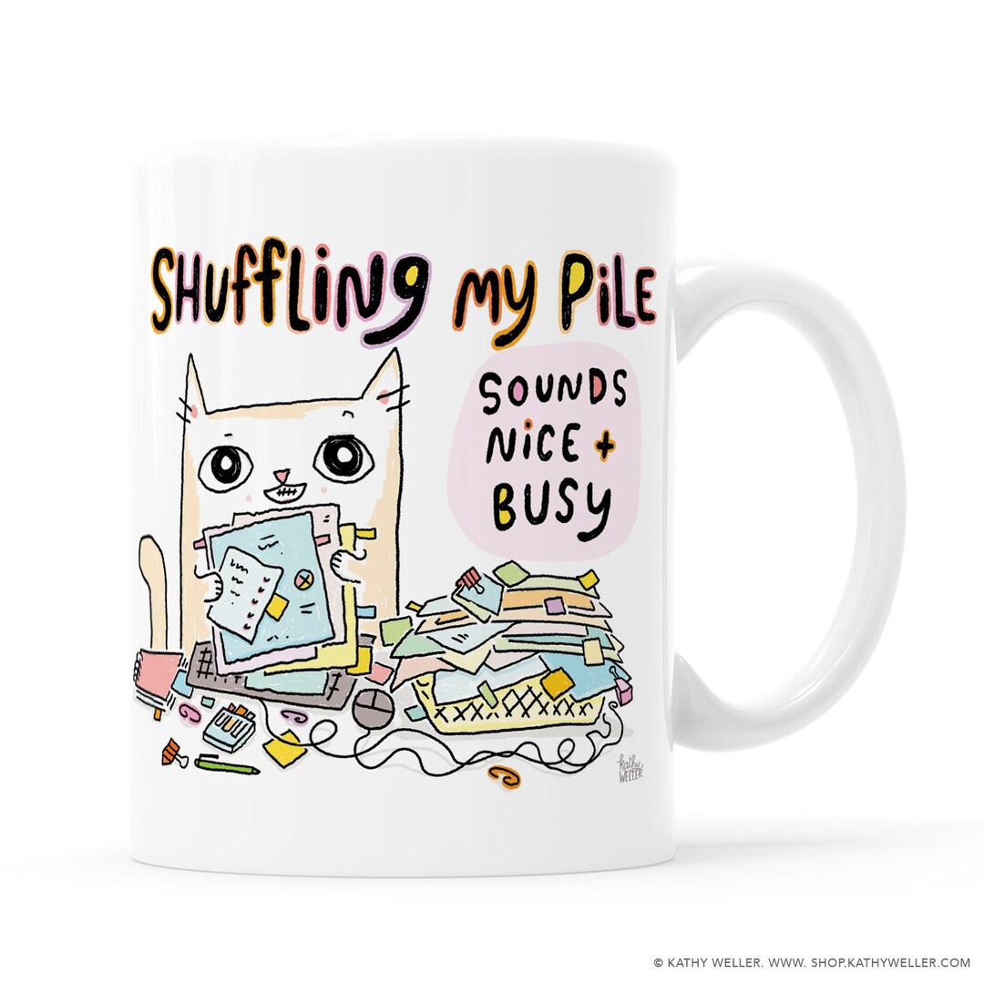 Cat Mug Coffee Cat Funny Cat Mug Office Cat Office Gift Coworker Gift ...