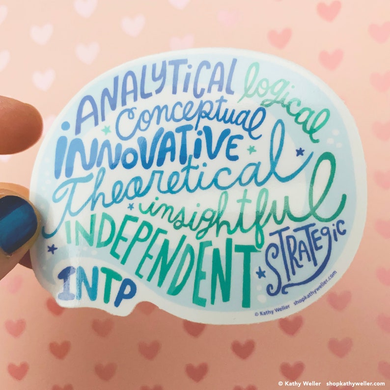 INTP Sticker MBTI Sticker Introvert Sticker Myers Briggs - Etsy