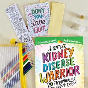 Kidney Coloring Book Kidney Disease Book Kidney Disease Warrior ...