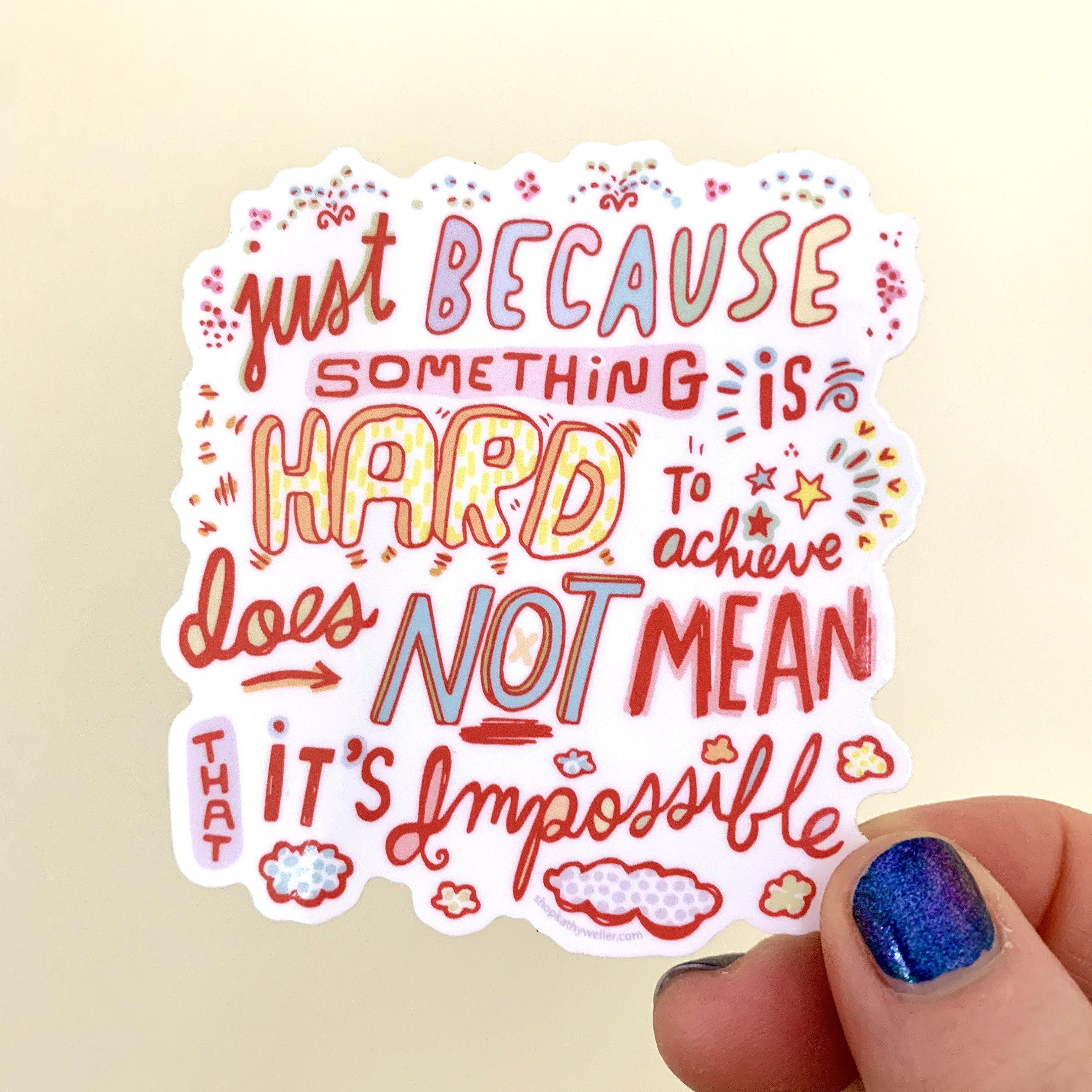 Just Because Something is Hard to Achieve Does Not Mean - Etsy UK