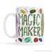 Magic Maker Mug, Wiccan Mug, Smudge Stick Mug, Crystal Healing Mug ...