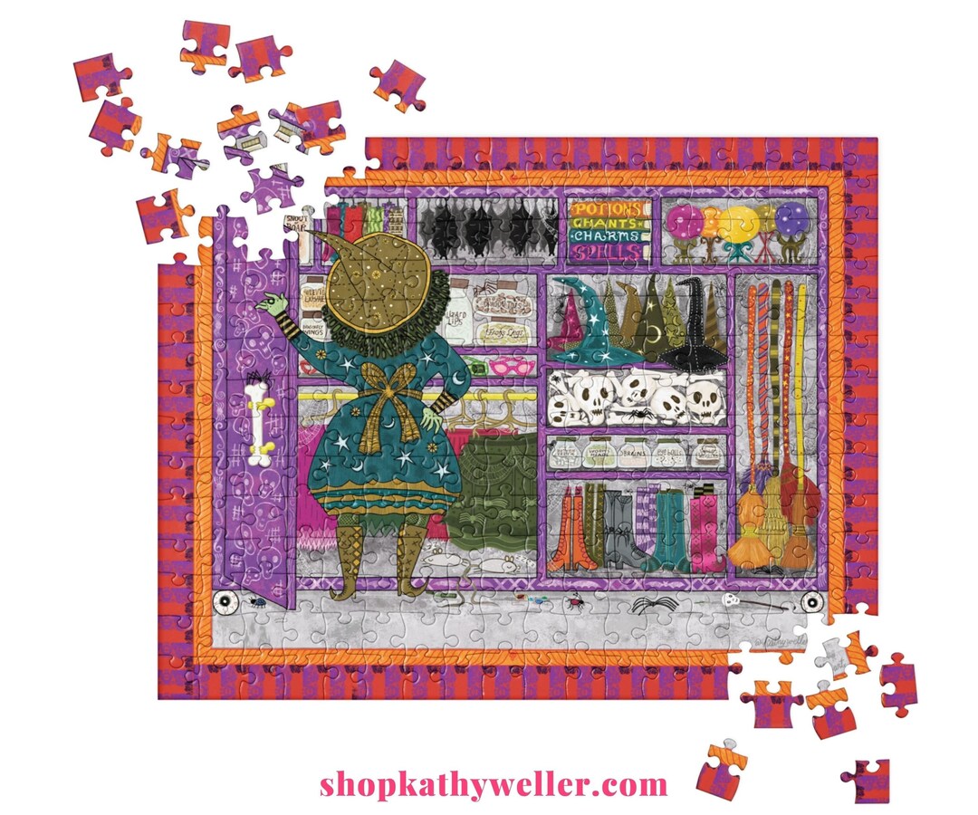 Witches Wardrobe Jigsaw Puzzle Halloween Puzzle 11x14 Jigsaw Puzzle ...