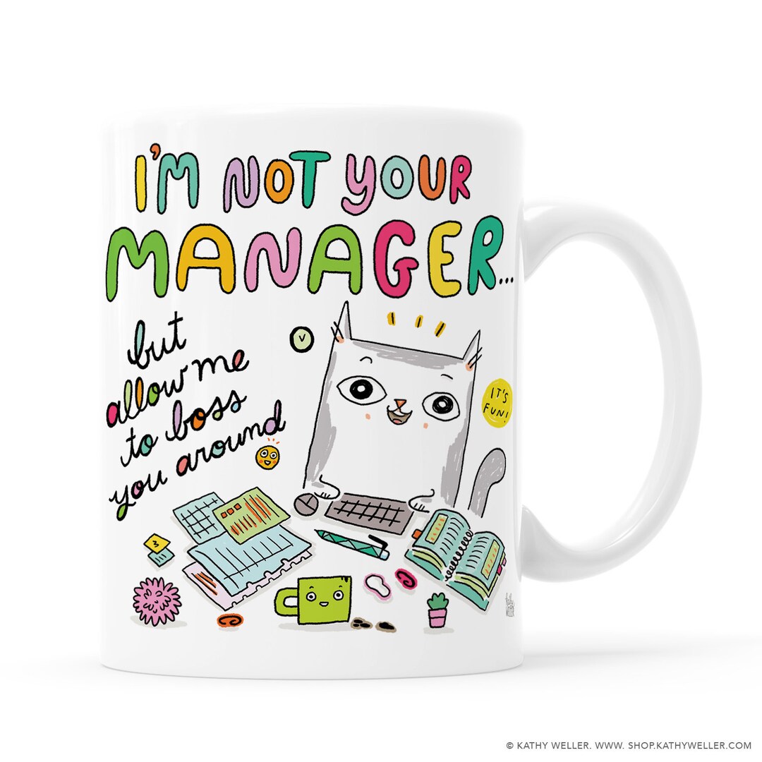 Funny Office Cat Mug Assistant Manager Mug Coworker Gift Assistant Mug ...