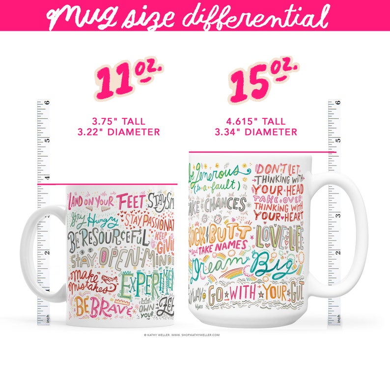Inspirational Saying Mug Motivational Mug Positive Messages Mug ...