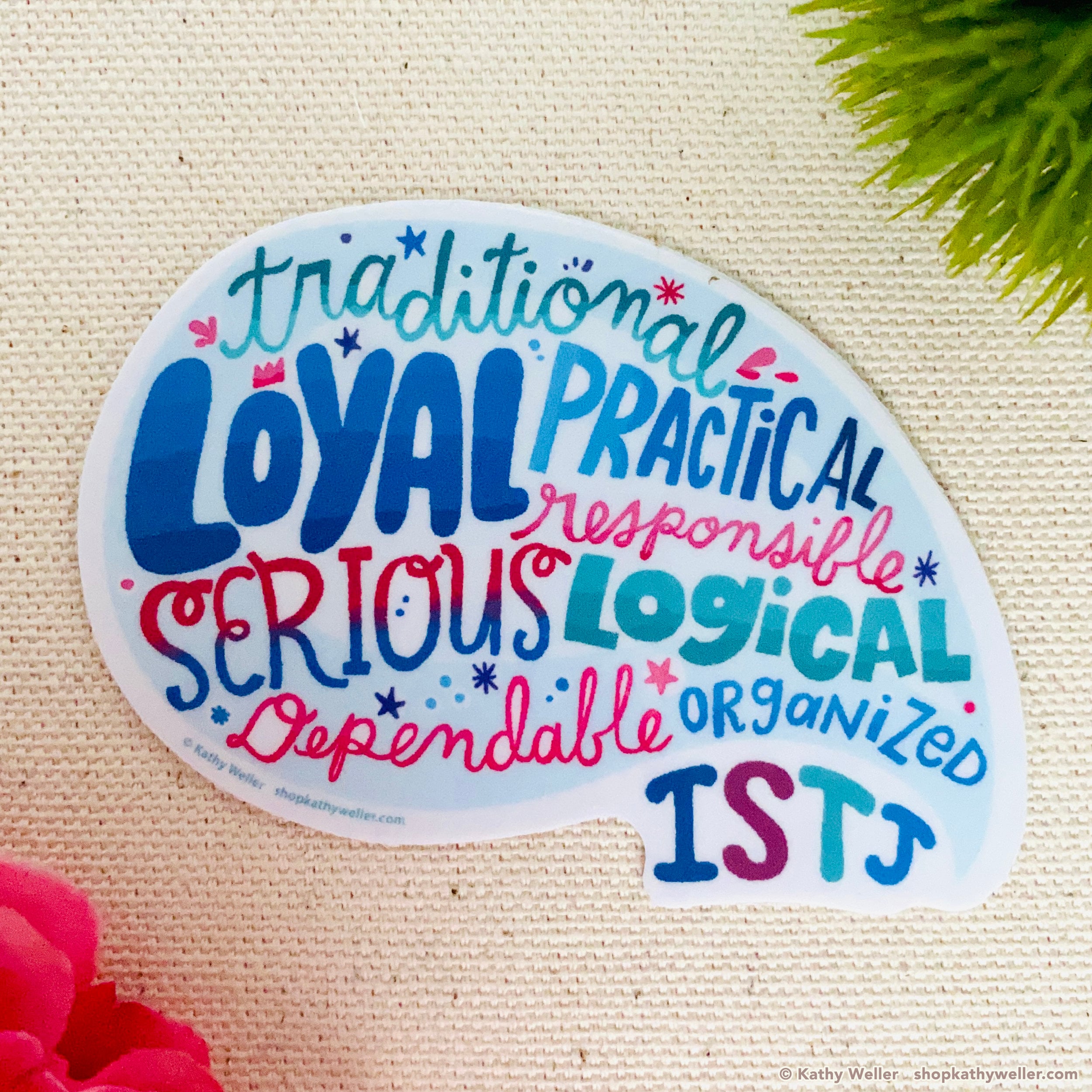 ISTJ sticker MBTI sticker Introvert sticker Myers Briggs | Etsy