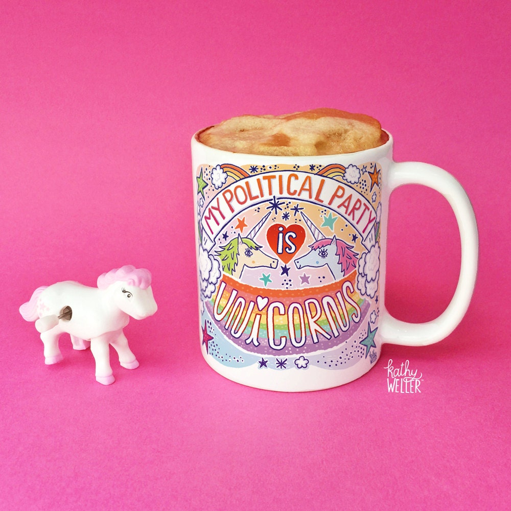 Unicorn Mug Political Mug Political Gift Rainbow Mug | Etsy