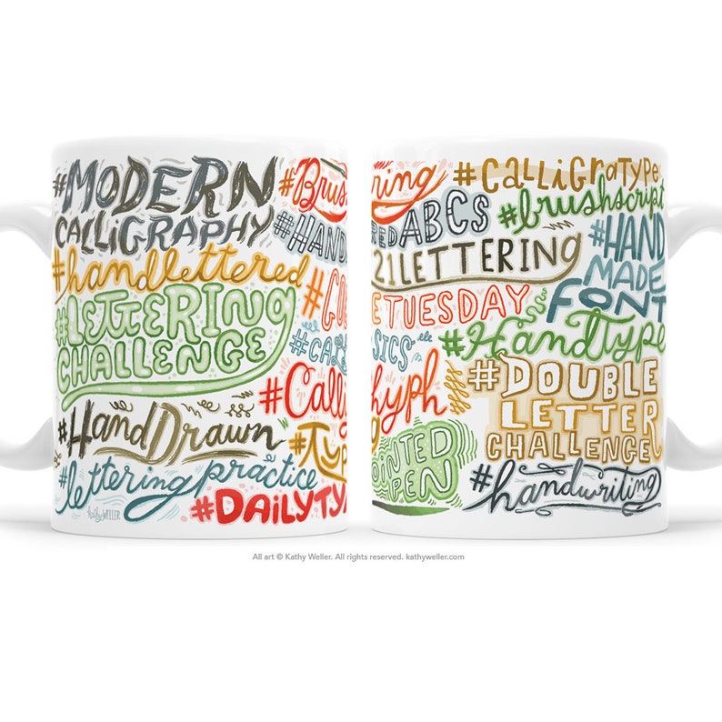 Letterers Mug Hand Lettering Mug Modern Calligraphy Mug - Etsy