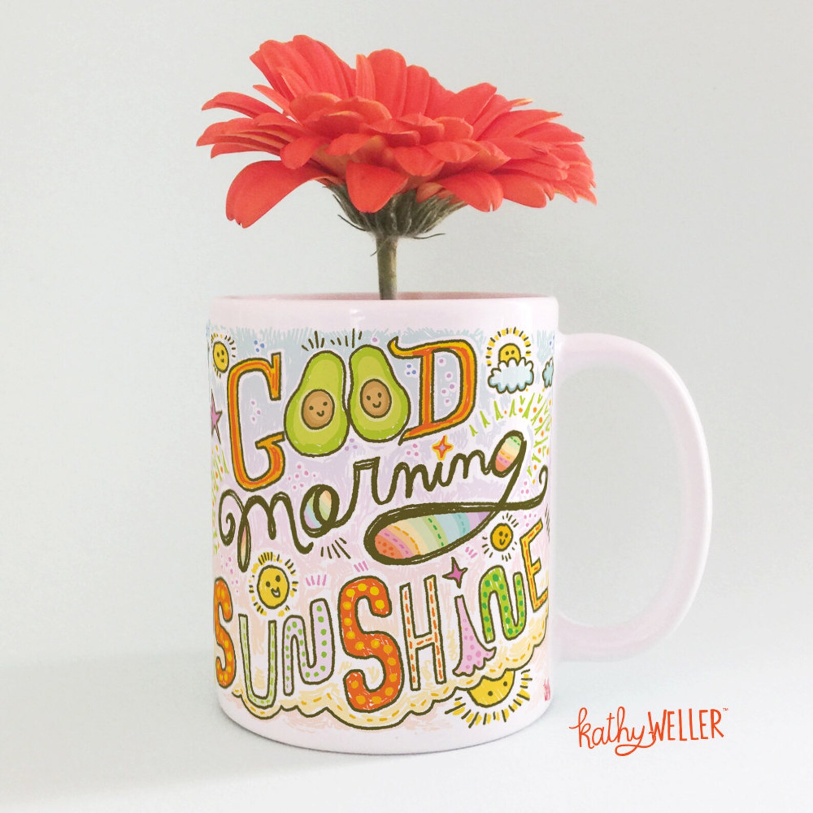 Cute Avocado Mug, Cute Avocado Gift, Morning Mug, Plant Based Gift ...