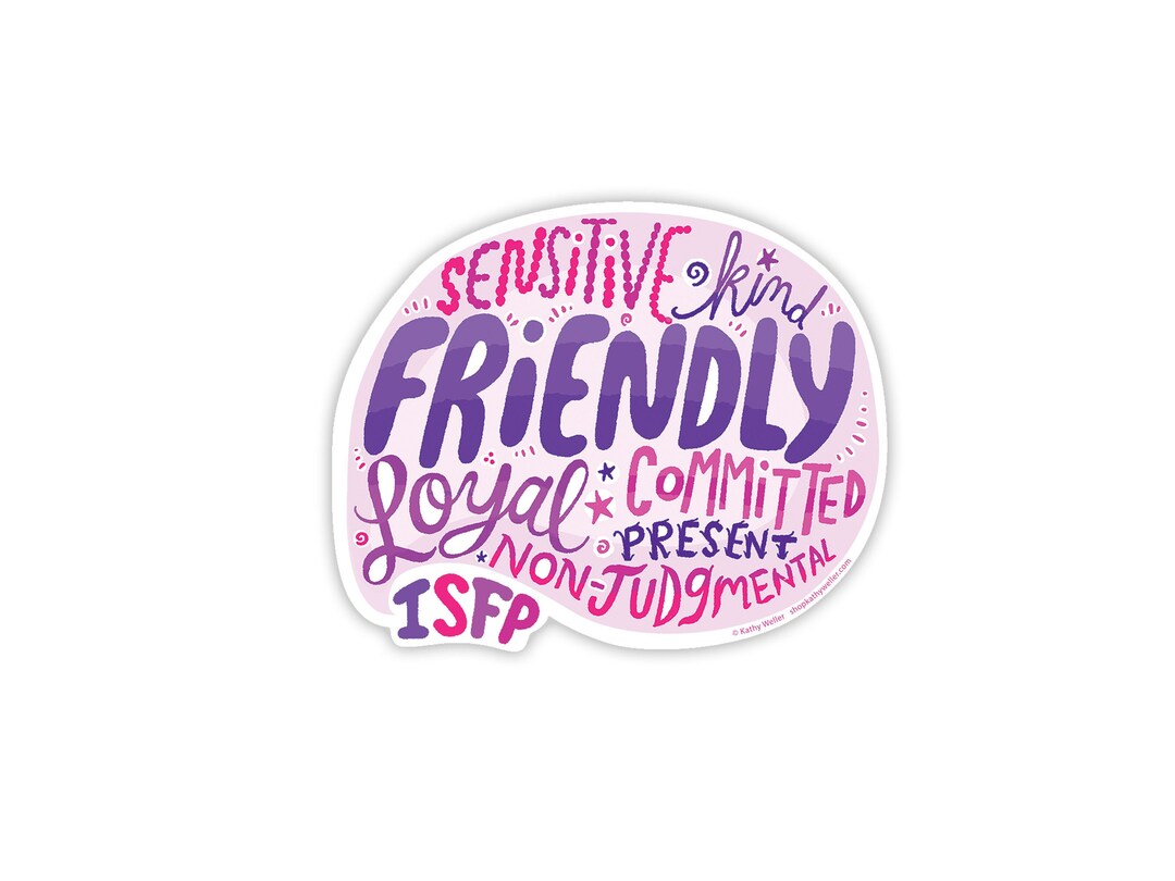 ISFP Sticker - MBTI Sticker - Introvert Sticker - Myers Briggs Sticker ...