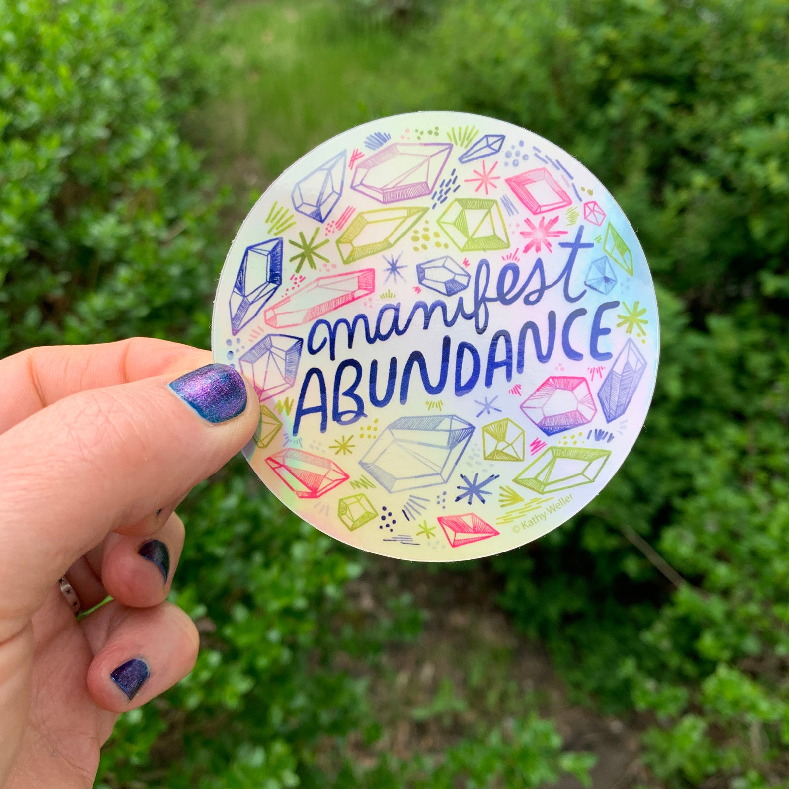 Witch Sticker, Holographic Sticker, Magic Sticker, Manifest Sticker ...