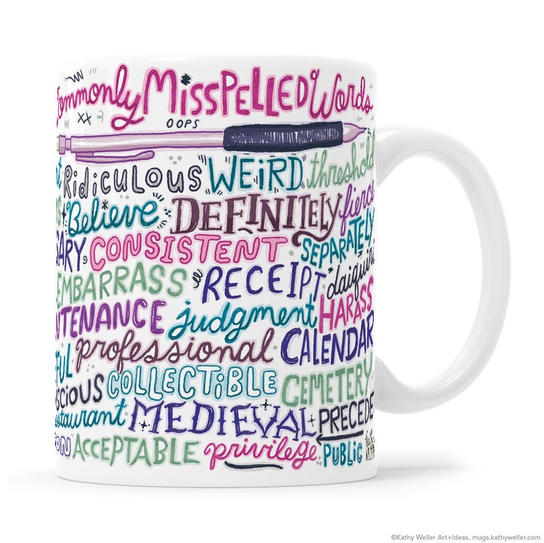 Teacher Gift Grammar Mug Copy Editor Grammar Police Mug Writer Mug ...