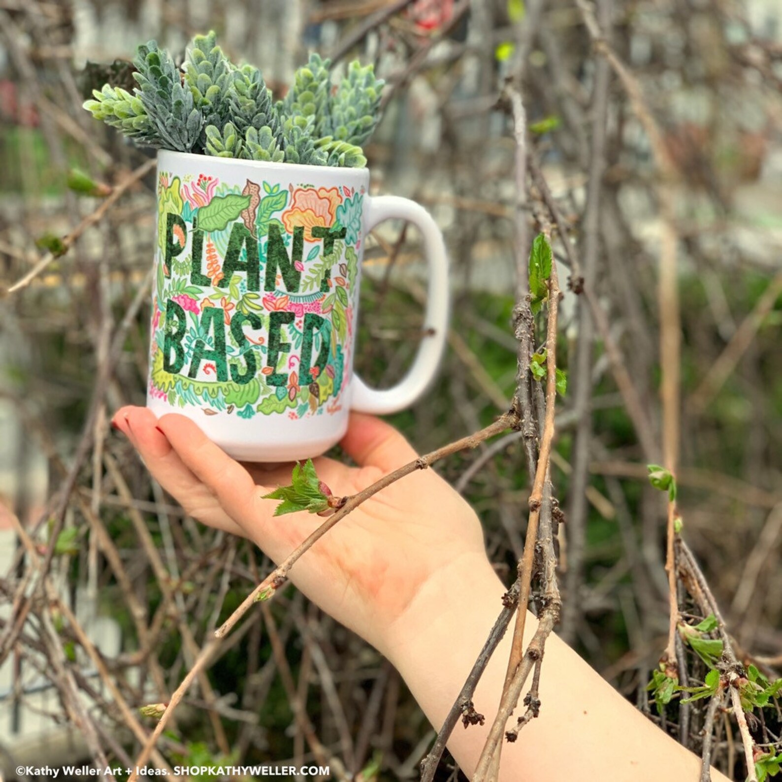 Plant Based Mug I'm A Vegan Mug Plant Lady Mug Gardener | Etsy