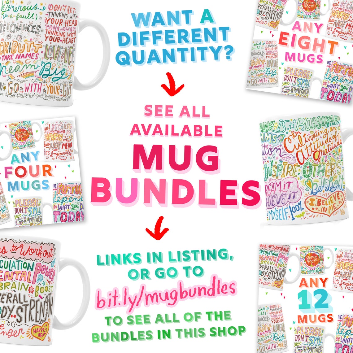 8 MUG BUNDLE Pick Mugs Choose Your Mugs Pick Any Eight - Etsy