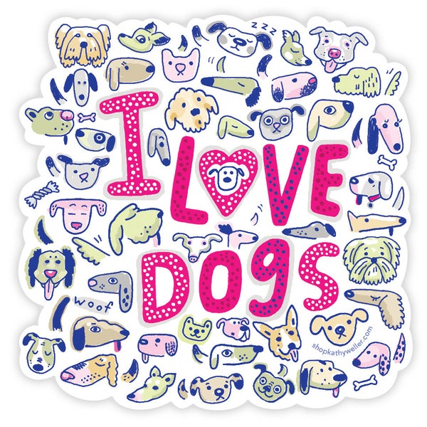 I Love Dogs - Etsy