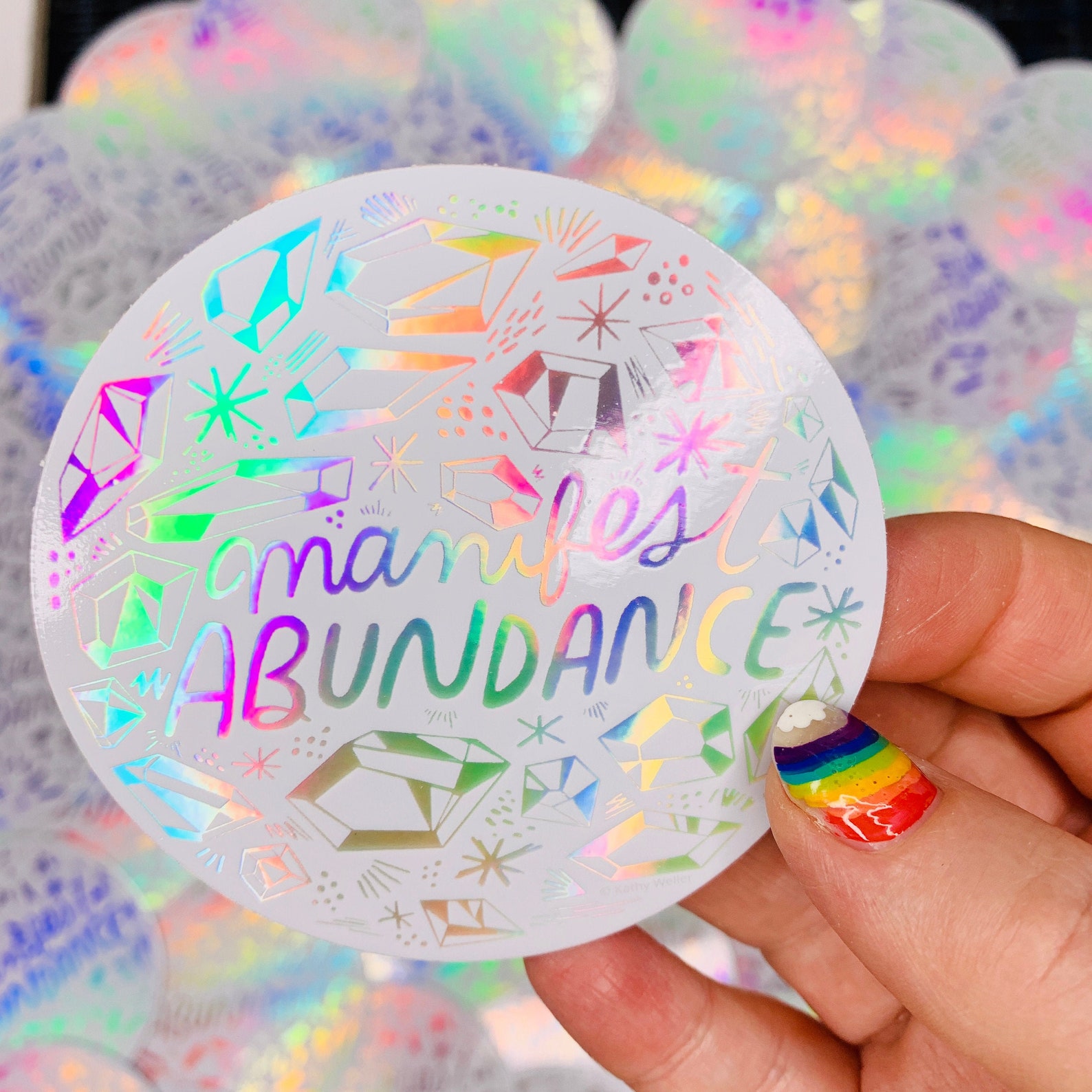Witch Sticker, Holographic Sticker, Magic Sticker, Manifest Sticker ...