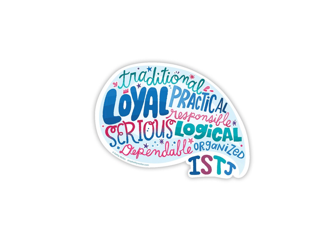 ISTJ Sticker MBTI Sticker Introvert Sticker Myers Briggs Sticker ...