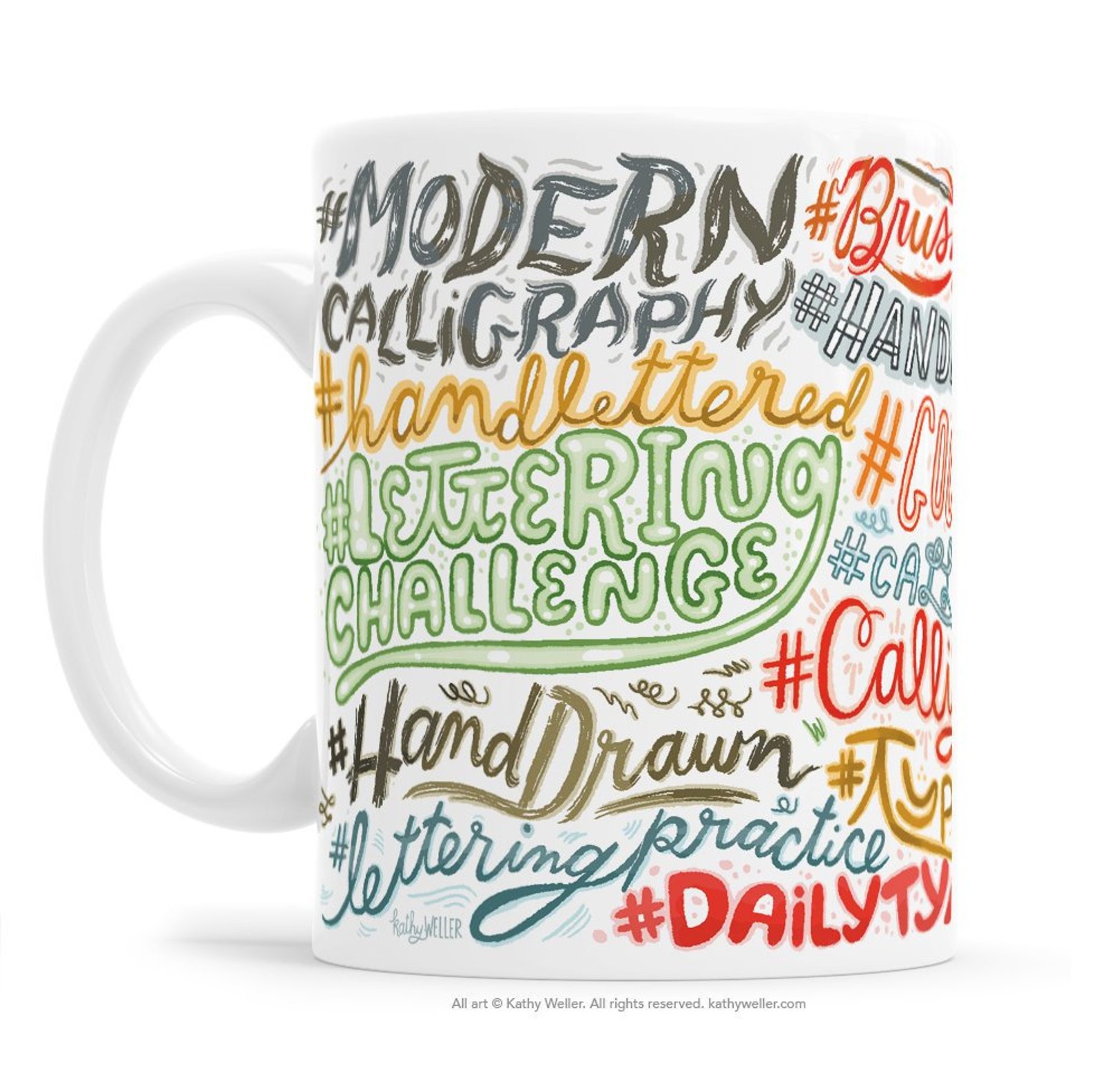 Letterers Mug Hand Lettering Mug Modern Calligraphy Mug - Etsy