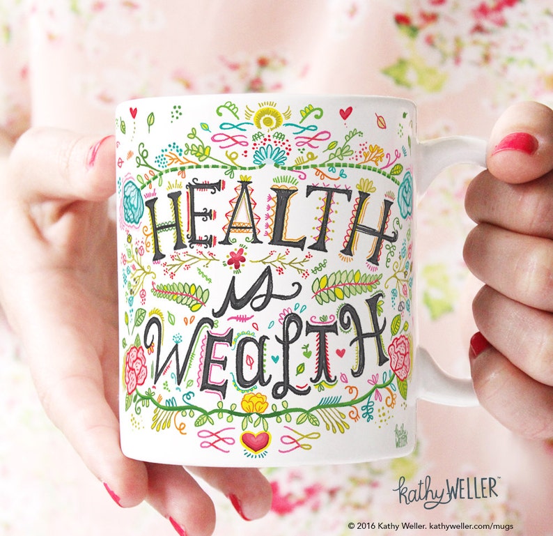 Health Mug Motivational Mug Gym Mug Yoga Mug Weight Loss Gift | Etsy