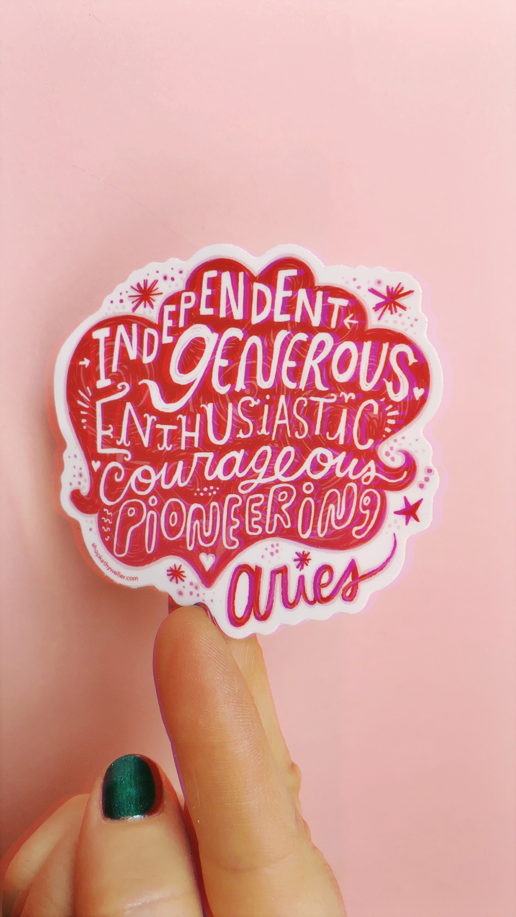 Aries Astrology Zodiac Sticker Gift Star Sign Sticker Aries | Etsy