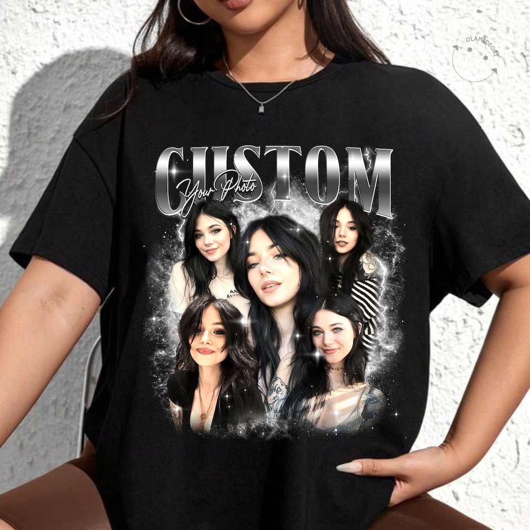 Custom Girl Friend T-shirt, Shirt With Girlfriend Face, Custom Photo ...