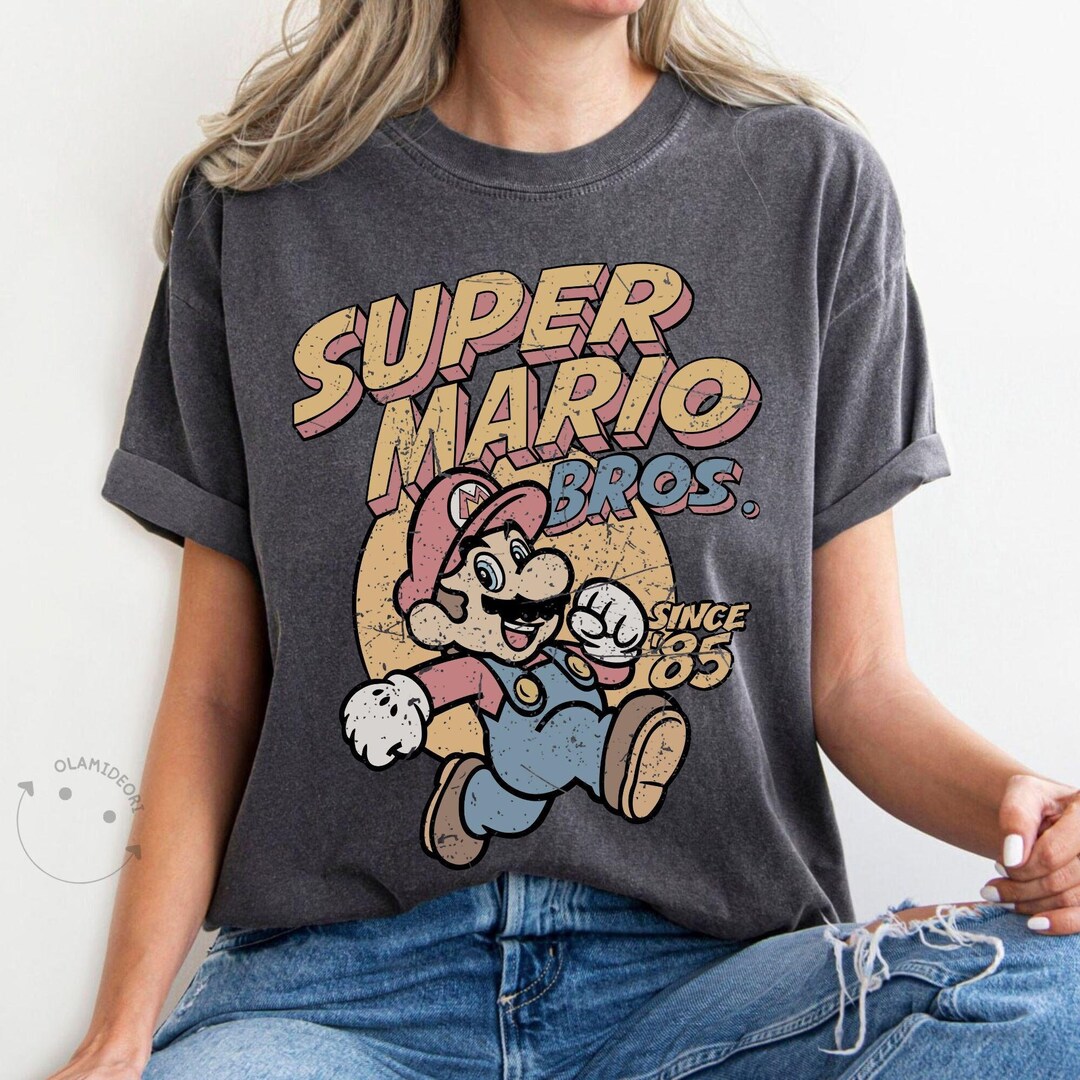 Retro Super Mario Co. 1985 Comfort Colors Shirt, Super Mario Shirt ...