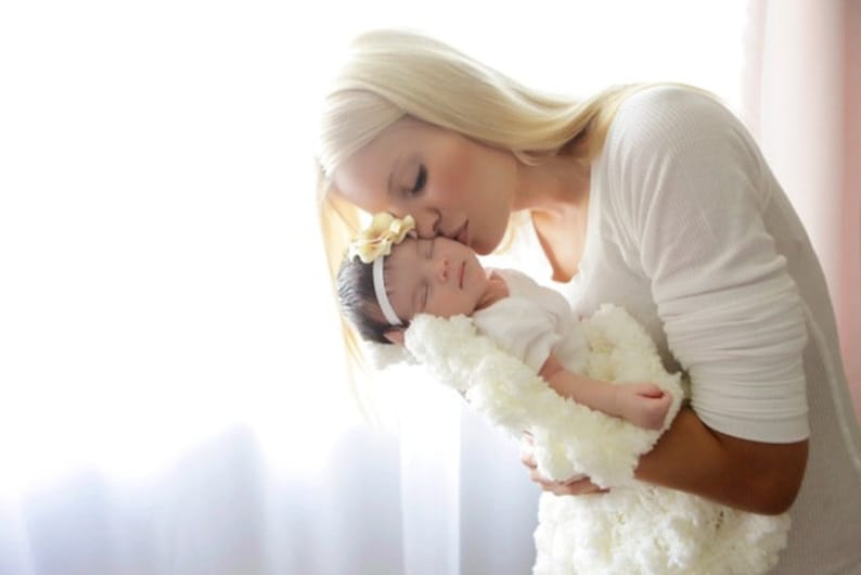 Puffy White Newborn Prop Baby Blanket for Photography Prop - Etsy