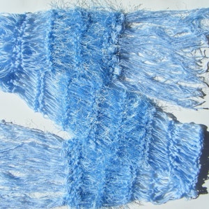 Light Blue Scarf, Blue Women Scarf, Pale Powder Blue Scarf With Fringe ...