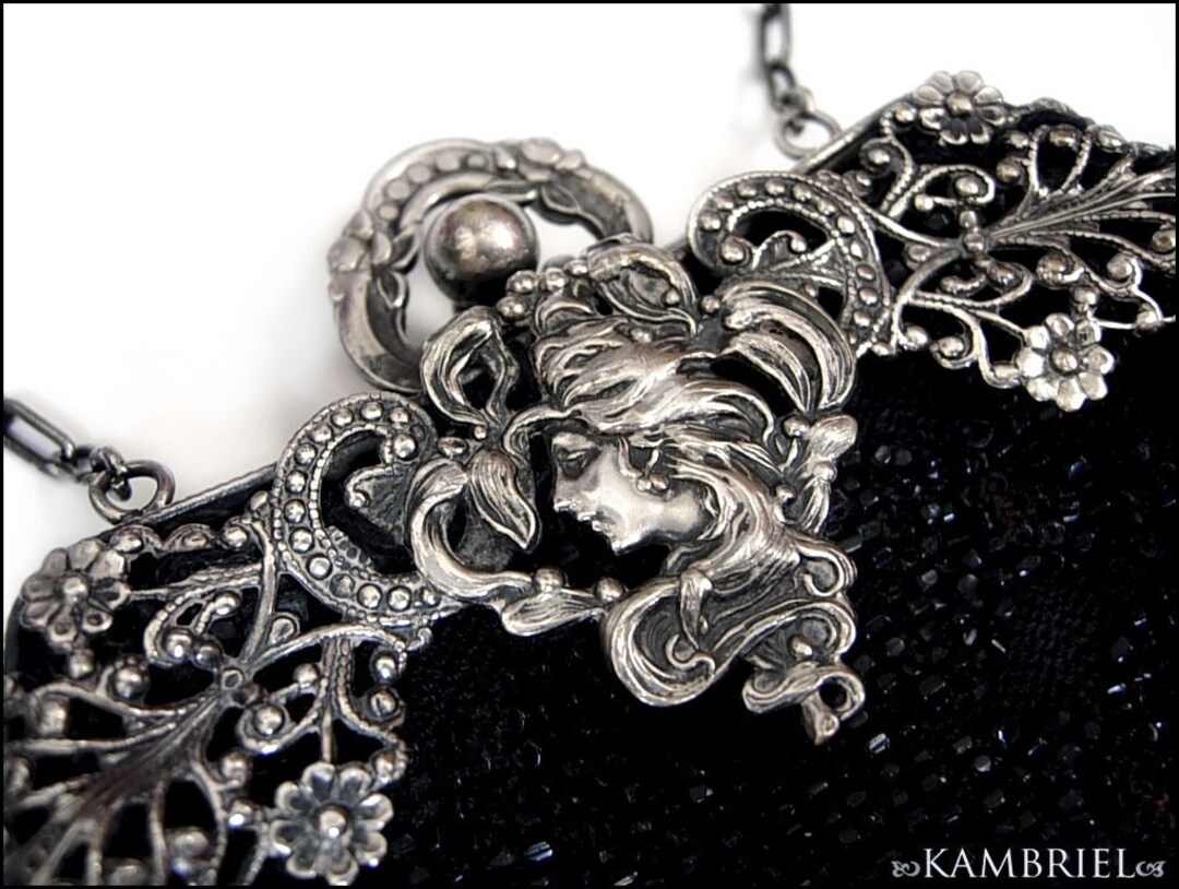 Rare Circa 1895-1900 Antique Art Nouveau Chatelaine Purse From Kambriel ...