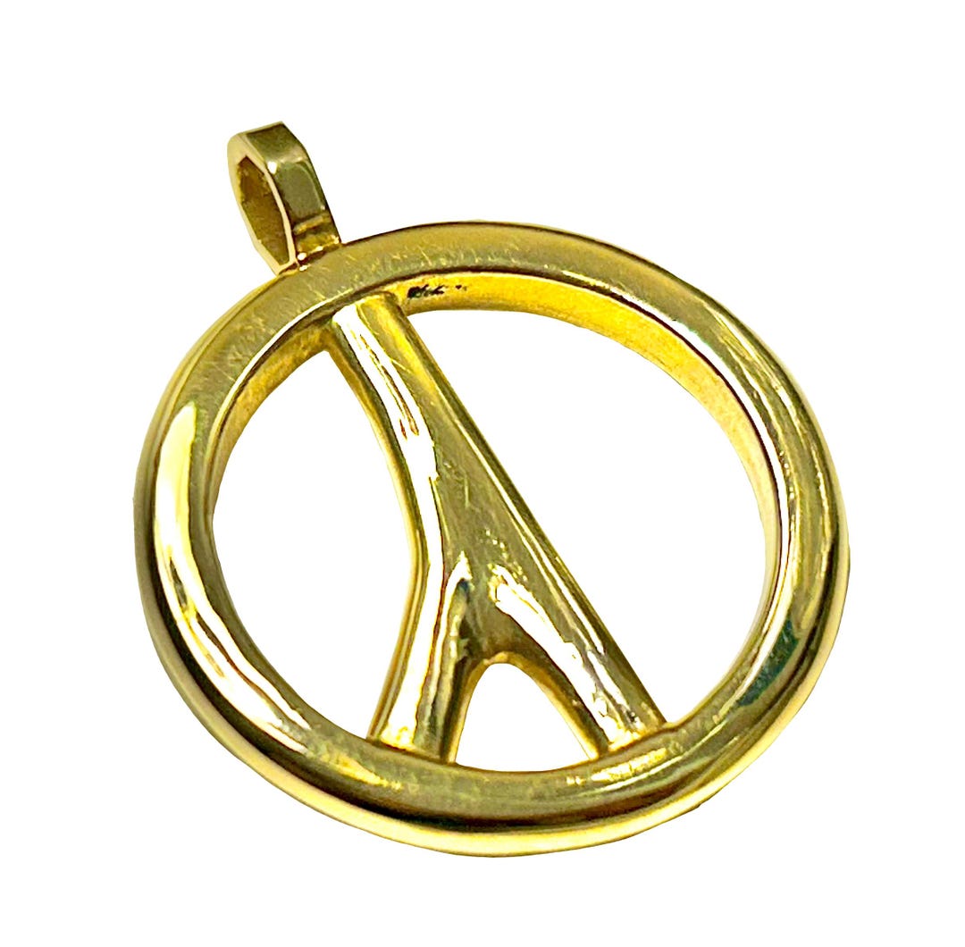 BROKEN PEACE SIGN Pendant - Etsy