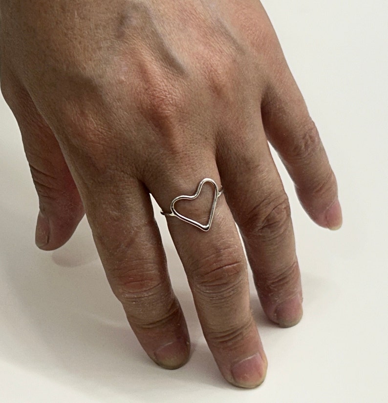 Heart Wire Ring - Etsy