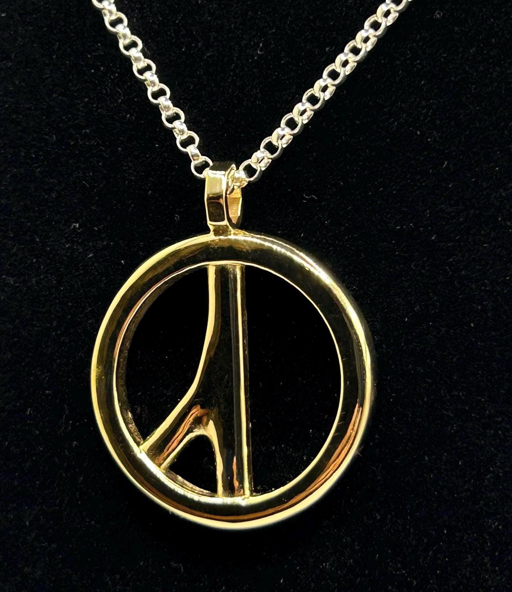 BROKEN PEACE SIGN Pendant - Etsy