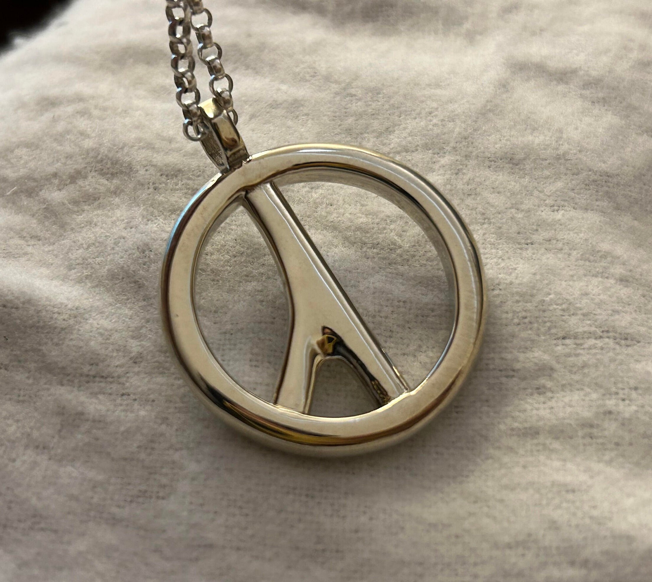 BROKEN PEACE SIGN Pendant - Etsy